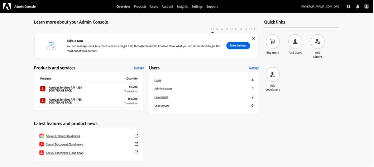 VIP MP Onboarding Guide | PDF Services API
